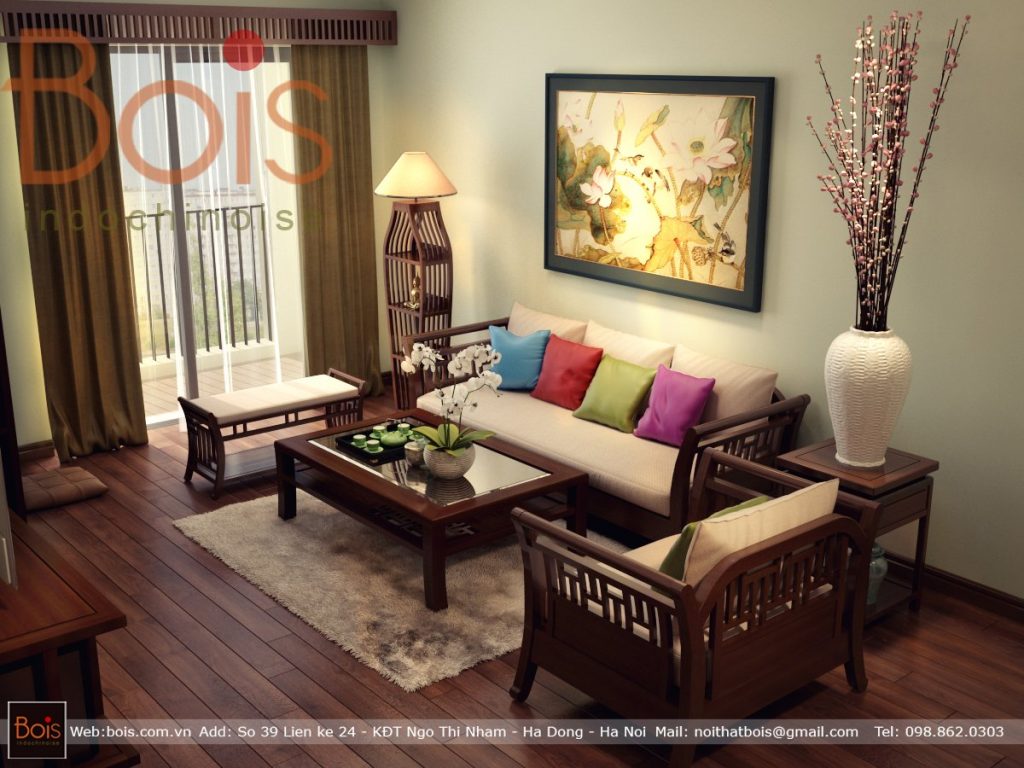 PHỐI CẢNH NỘI THẤT CHUNG CƯ BOOYOUNG VINA TÒA CT7 D – Bois Indochine